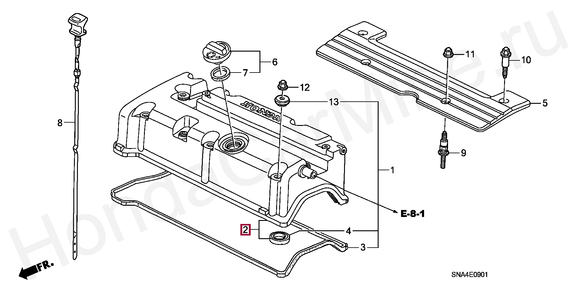COVER COMP., CYLINDER HEAD, 12310RAAA00