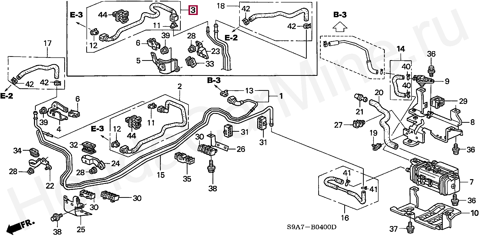 HOSE COMP., FUEL FEED, 16722PNBJ01